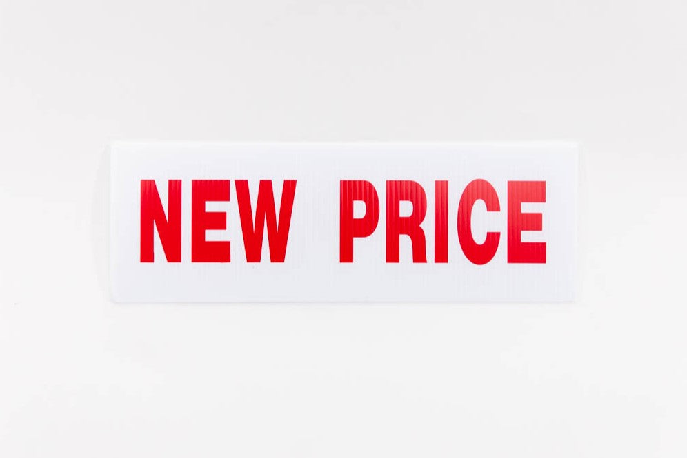 NEW PRICE SIGN - 6x18 – ABoR REALTOR® Store