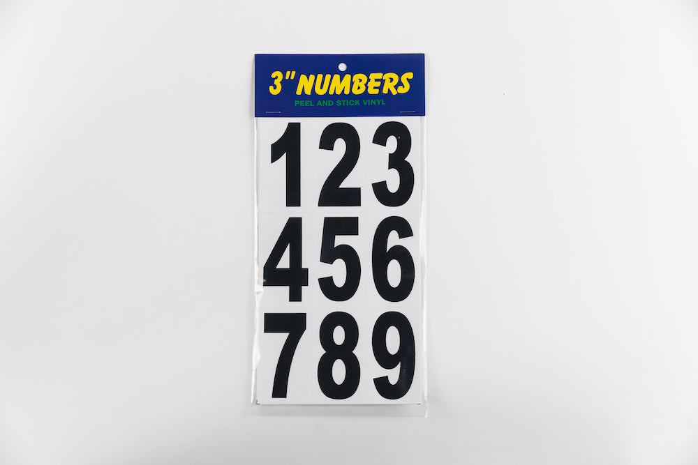 3" - VINYL NUMBERS - BLACK – ABoR REALTOR® Store